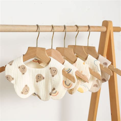 ผ้ากันเปื้อน ผ้าซับน้ำลายเด็ก คอบัว ผ้าฝ้ายทอ 6 ชั้น Hd02 Shopee Thailand