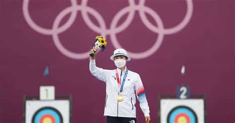 안산 양궁 금메달 세번째 金 목에 걸었다