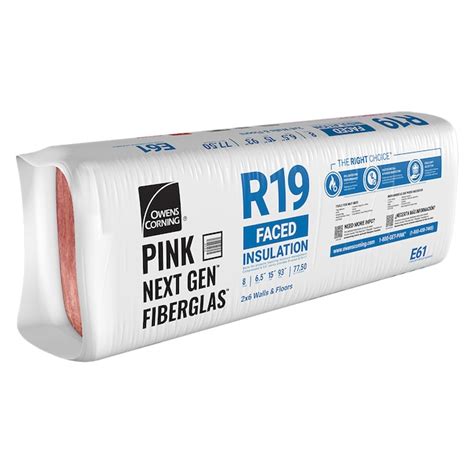Owens Corning R 19 Wall Kraft Faced Fiberglass Batt Insulation 775 Sq