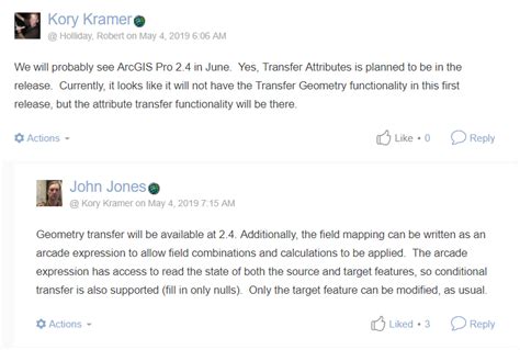 Solved How Do I Transfer Attributes Between Features In P Esri Community