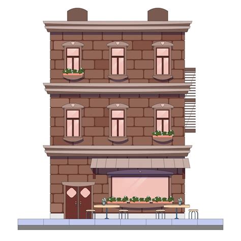 Un Edificio Residencial Hecho De Grandes Ladrillos Marrones Una