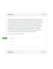 GLG Quiz Pg Png Question Pts When Will The Next Supercontinent Form Examine