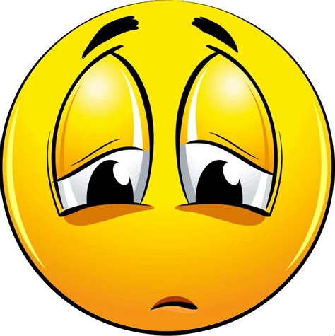 Думающий смайлик на прозрачном фоне для презентаций