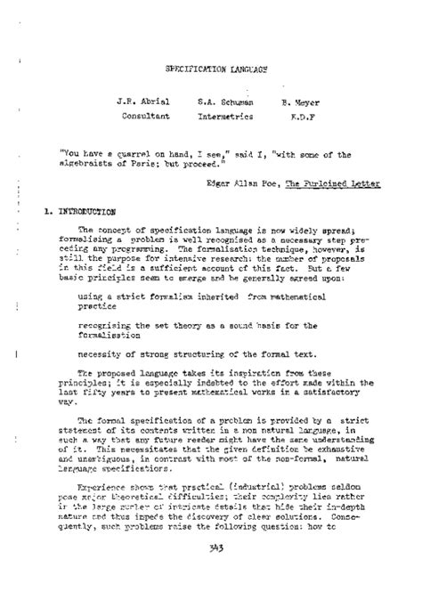 Pdf Specification Language