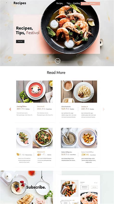 Column Layout With Scrollable Sections Clean Website Layout Autumn