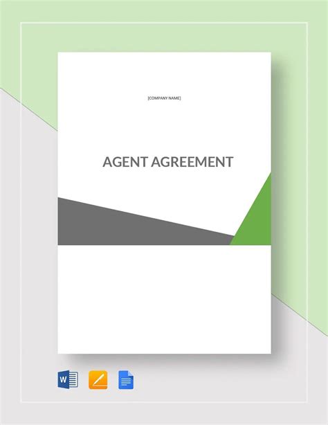 Editable Agent Agreement Templates In Word To Download