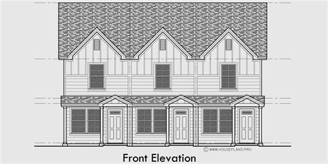 Efficient Layout Narrow Townhouse Two Master Bedrooms 25 Baths
