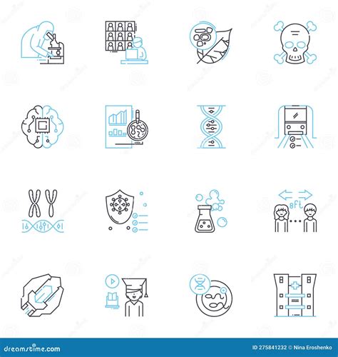 Education Instruction Linear Icons Set Pedagogy Curriculum Tutoring Mentoring E Learning