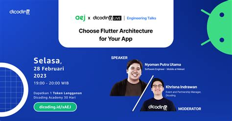 Dicoding Live X Aej Engineering Talks Choose Flutter Architecture