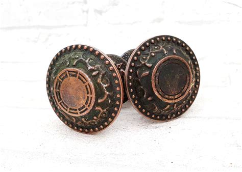 Retro Door Knob Vintage Door Knob Victorian Door Knob Metal Etsy