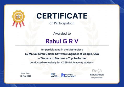 Rrahul Guturii On Linkedin Nxtwave Ccbp