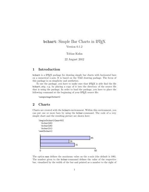 Bchart Simple Bar Charts In Latex