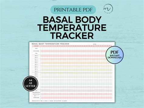 Basal Body Temperature Chart Pdf Basal Body Temperature Chart