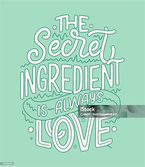 인사말 카드 장식 인쇄 및 포스터에 대한 손으로 그린 독특한 타이포그래피 디자인 요소와 벡터 카드 음식과 요리에 대한 손으로 쓴 편지 따옴표 건강한 생활방식에 대한 스톡