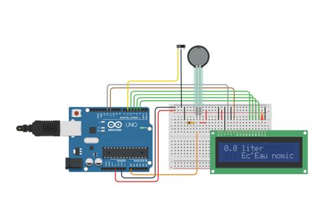 Circuit Design Water Sensor Tinkercad