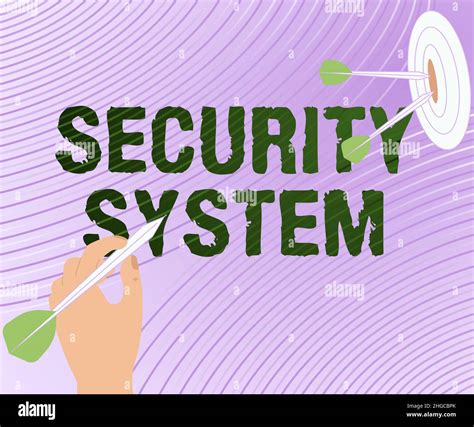 Text Sign Showing Security System Conceptual Photo System Designed To Detect Intrusion Or