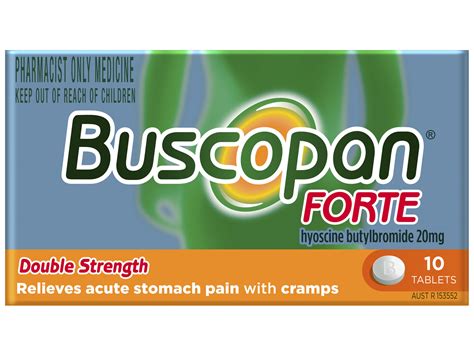 Buscopan Forte Tablets 20mg Batch Tested
