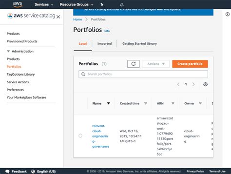 Creating A Portfolio Service Catalog Tools Workshop