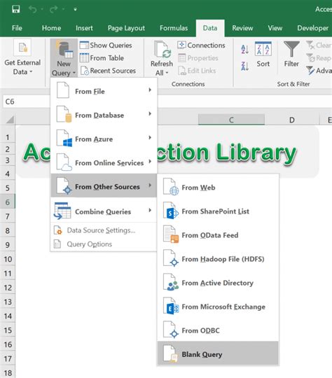 access function library using power query myexcelonline
