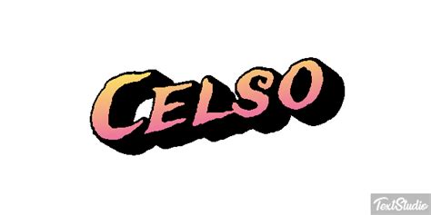 Celso Nombre Diseños De Logotipos  Animados