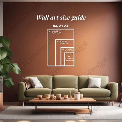 Wall Art Size Guide CANVA Editable Photo Frame Sizes Print Size Guide Frame Size Guide Canvas