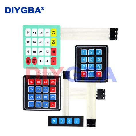 14 34 44 4 45แมทริกซ์คีย์บอร์ดเมทริกซ์16คีย์เมมเบรนคีย์สวิตช์ปุ่ม