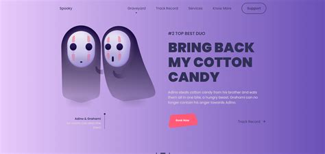halloween landing page using html css and javascript coding torque