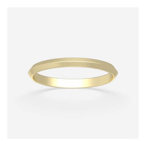 2mm Knife Edge Wedding Band Grownbrilliance