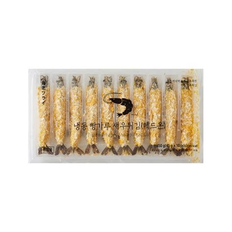 직 냉동빵가루 새우튀김 45g 헤드온 Blue Bay 배민스토어