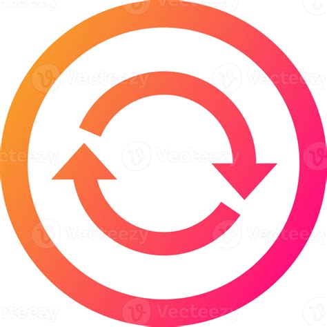 Sync Icon In Gradient Colors Server Signs Illustration 17784756 Png