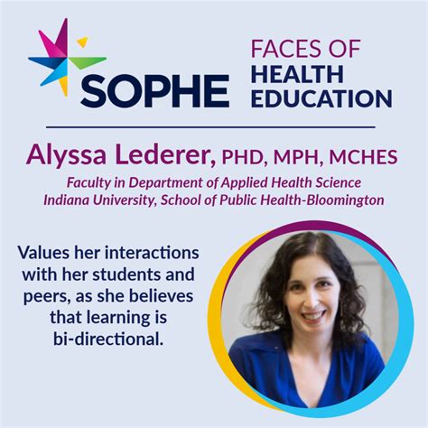 Alyssa Lederer Society For Public Health Education Sophe