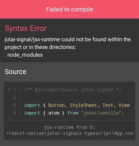 Should It Run On React Native Issue 9 Jotaijs Jotai Signal GitHub