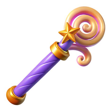 Impressive Classic Magic Wand Sparkling Tip Swirling Patterns High