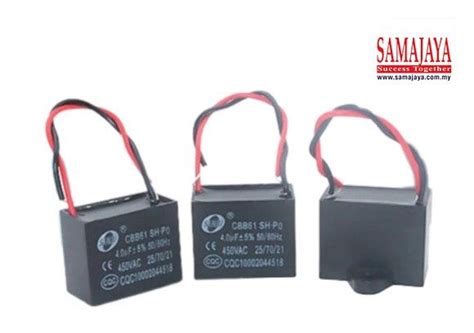 Senju Cbb61 40uf Fan Capacitor Cw Wire Square Kl Selangor