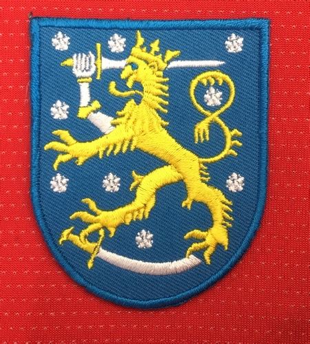 Finland Finnish Lion Coat Of Arms Flag Suomen Vaakuna Suomi Iron Sew On