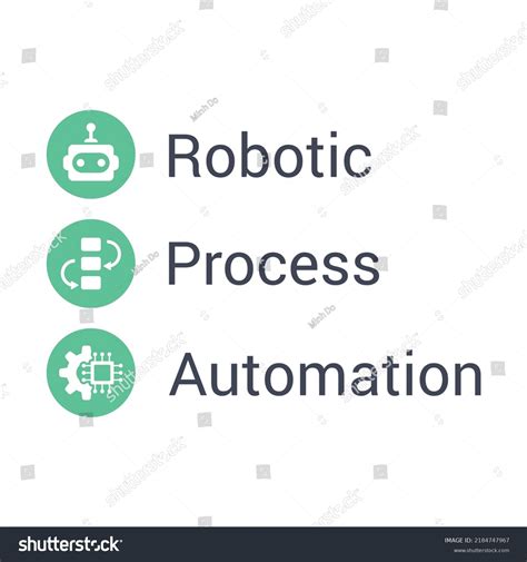 Rpa Vector Acronym Concept Robotic Process Stock Vector Royalty Free