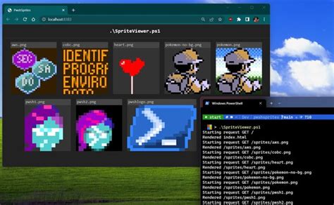 pixel art for powershell r programming