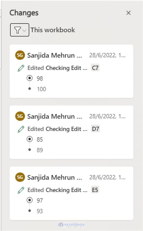 How To Check Edit History In Excel Online With Simple Steps