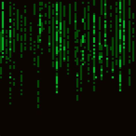 Premium Vector Background In A Matrix Style Falling Random Numbers