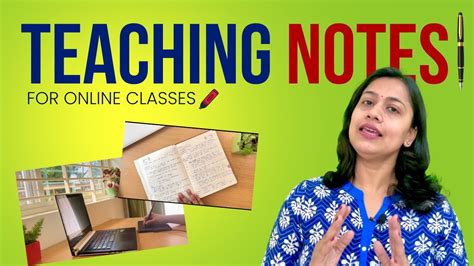 Teaching Notes For Online Classes