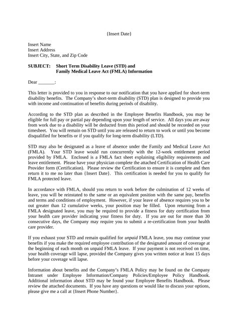 Fmla Letter To Employee Fill Out And Sign Online Dochub