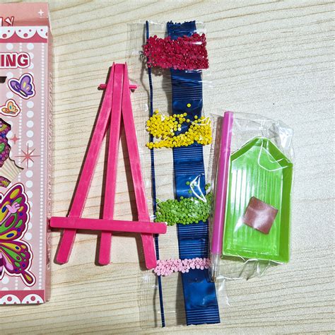 قیمت و خرید بازی آموزشی مدل ساخت تابلو نقاشی الماسی پایه دار 012