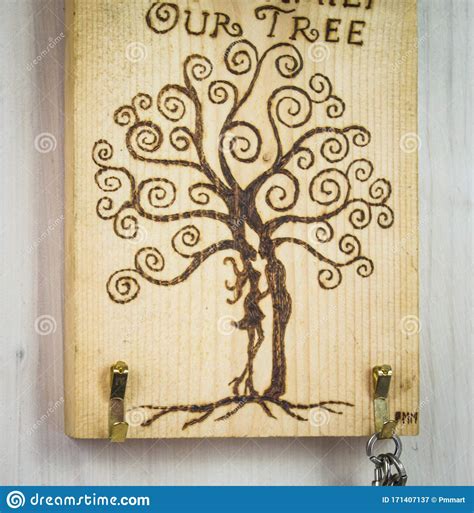 The Ancient Art Of Pyrography Wood And Fire Tree Of Life Hang Keys