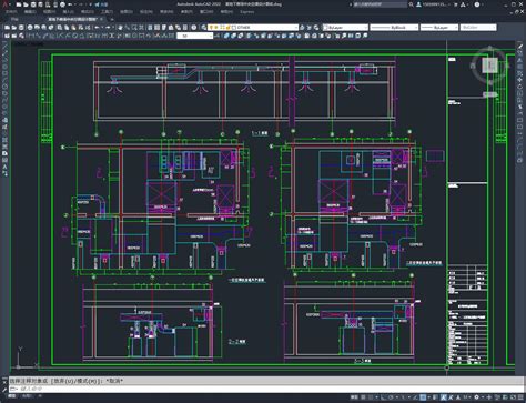 某地下商场中央空调设计图纸autocad 2007模型图纸下载 懒石网