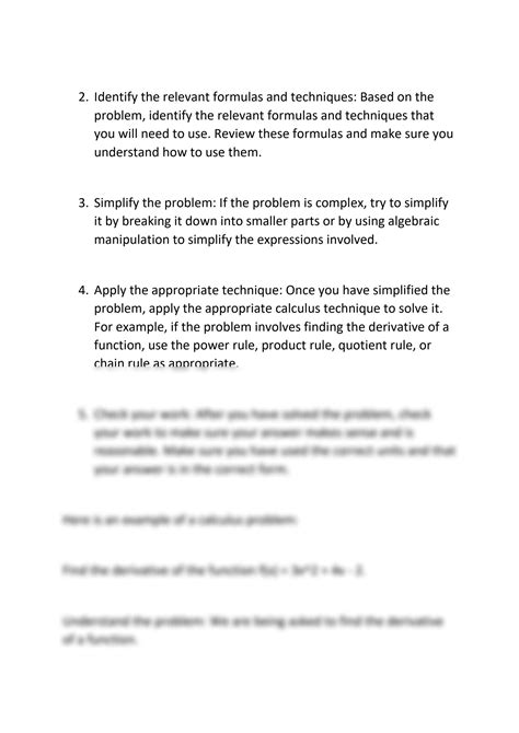 Solution Calculus And How To Solve It Studypool