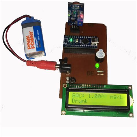 Arduino Based Alcohol Detector And Alert Project Hub