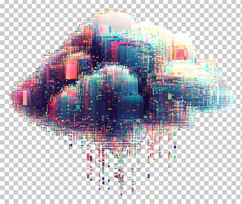 Data Cloud Digital Cloud With Pixelated Effect Png Clipart Data Data Cloud Digital Cloud