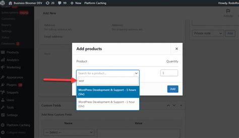 Woocommerce Alter Product Search Manual Admin Orders
