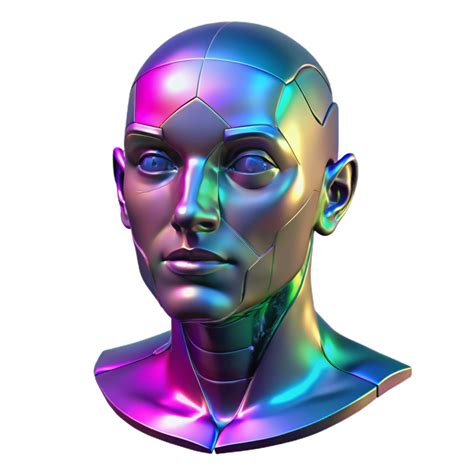 Extraordinary Abstract A Holographic Projection Of A Human Face