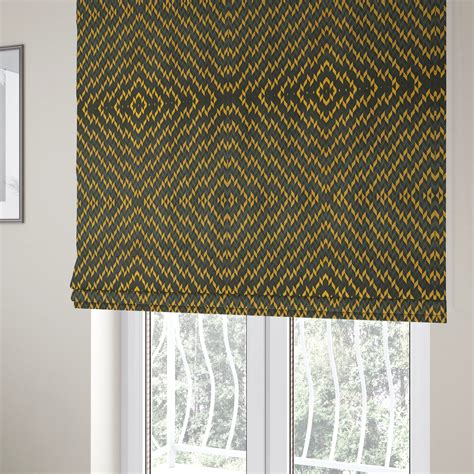 Zenith Collection In Smooth Chenille Finish Black With Gold Colour
